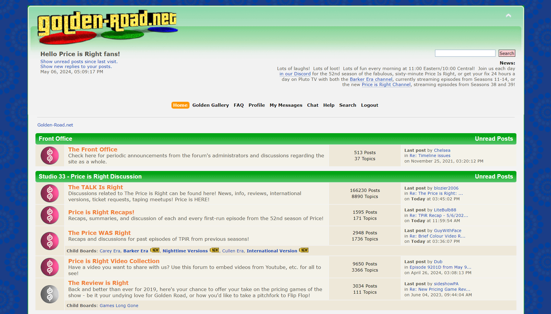 Golden-Gallery.net – Documenting The Price is Right through the decades